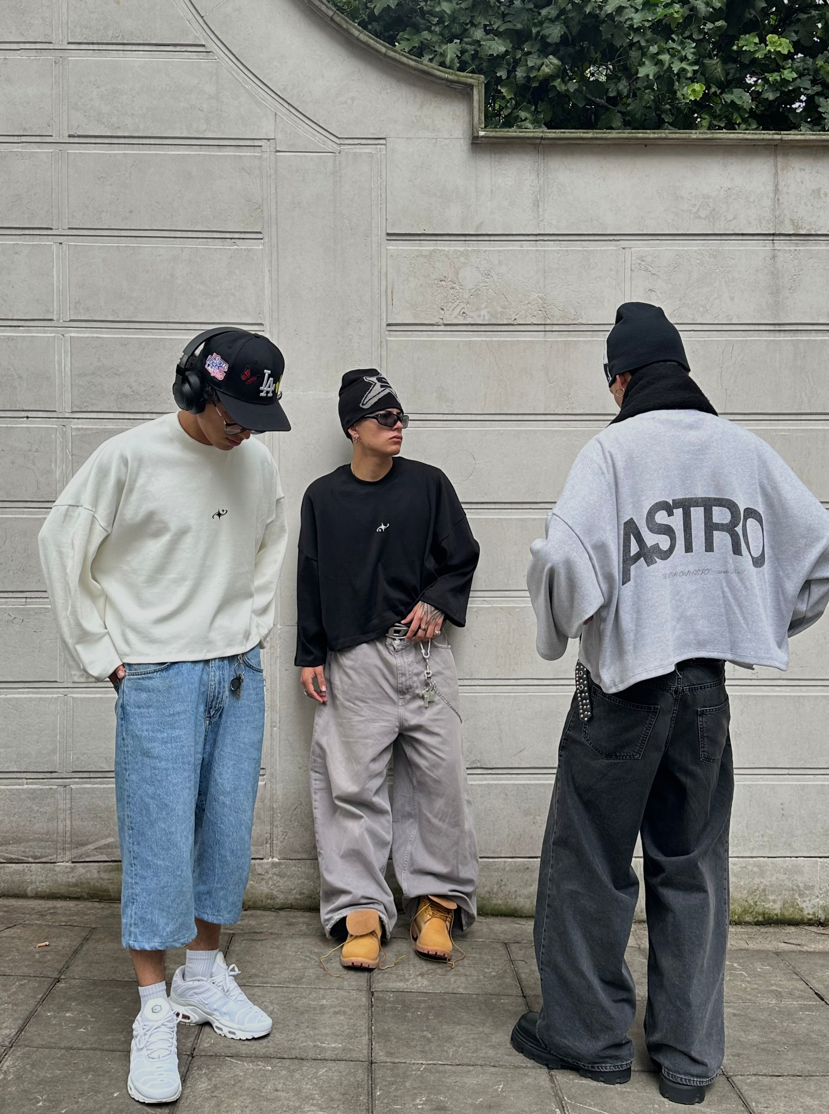 Slate Ribbed Long Sleeve Boxy Fit – Astro